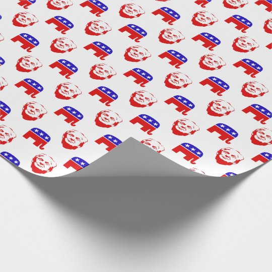 Donald Trump Republican Party Emblem Wrapping Paper | Zazzle.com