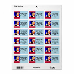 DONALD TRUMP RETURN ADDRESS LABELS | Zazzle