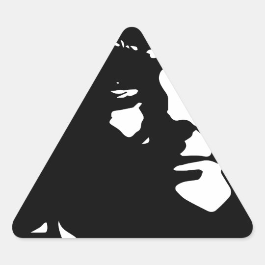 Donald Trump Silhouette Trumphead Triangle Sticker | Zazzle.com