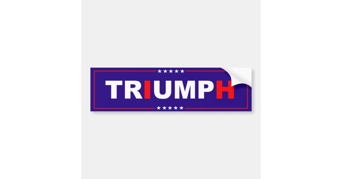 Donald Trump Triumph Bumper Sticker | Zazzle