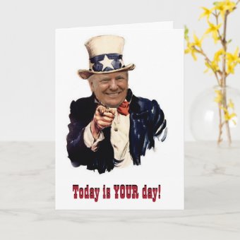 Donald Trump | Uncle Sam | Trump 2020 Card | Zazzle