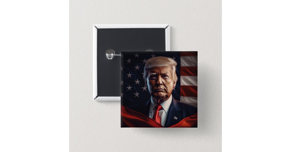 Donald Trump US President White House MAGA 2024 Button | Zazzle