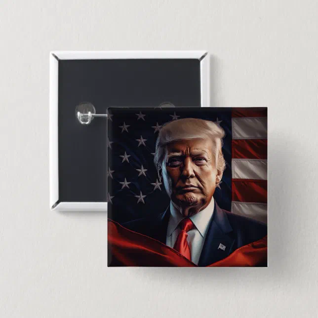 Donald Trump US President White House MAGA 2024 Button | Zazzle