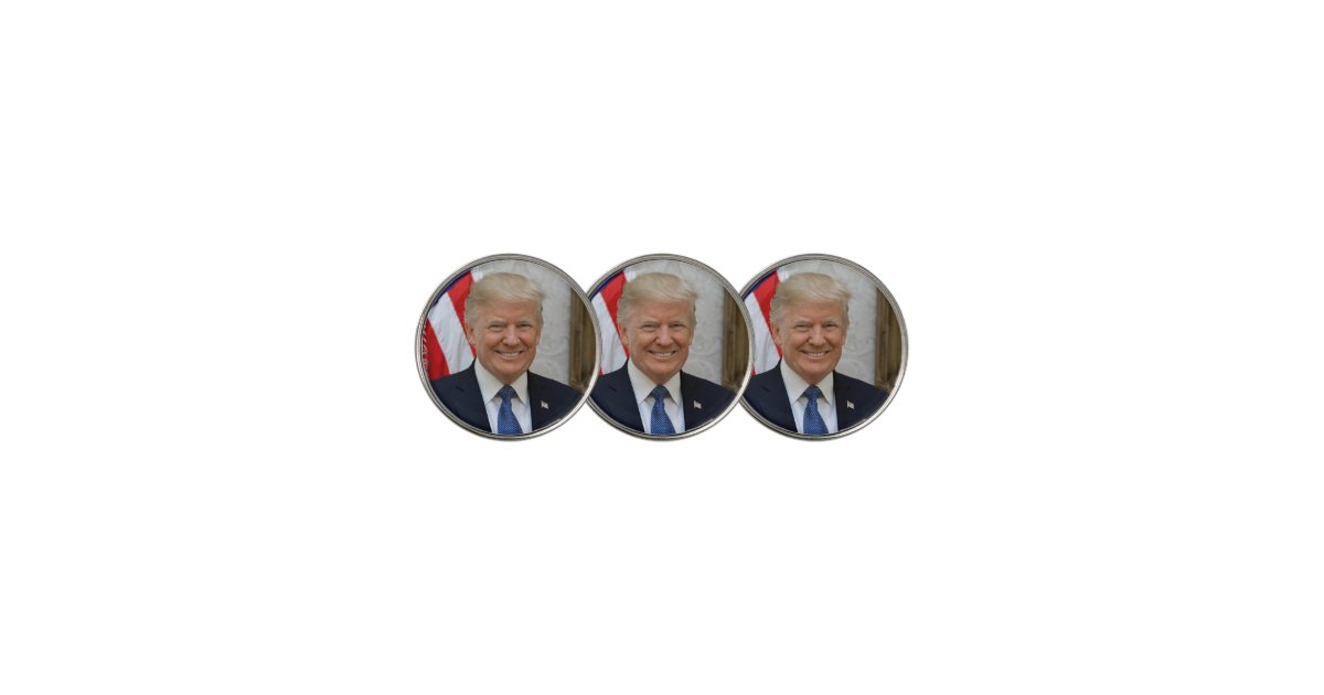 Donald Trump US President White House MAGA 2024 Golf Ball Marker | Zazzle