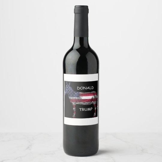 Donald Trump - What a Donkey Wine Label | Zazzle.com