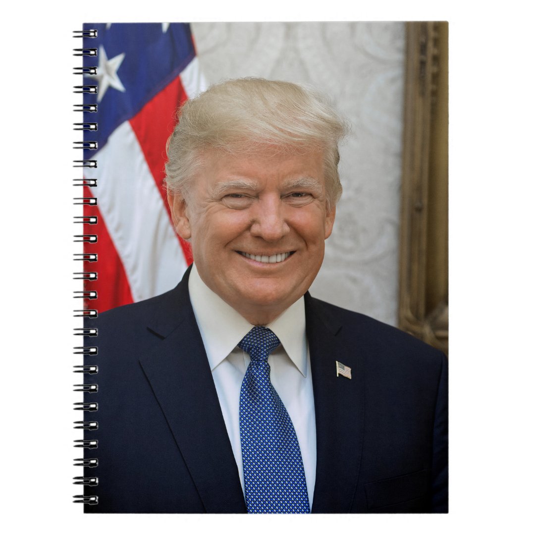 Donald Trump White House President Portrait Notebook | Zazzle