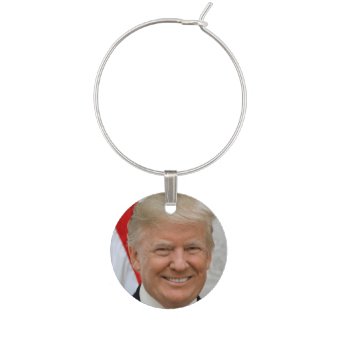 Donald Trump Wine Charm | Zazzle