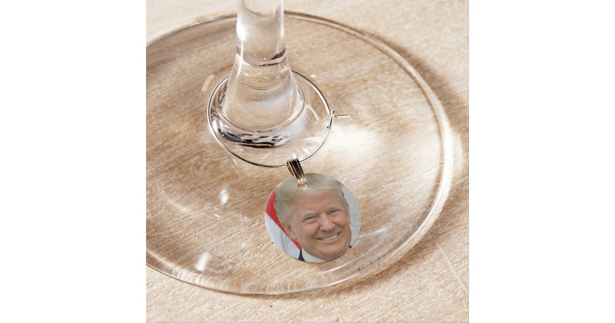 Donald Trump Wine Charm | Zazzle