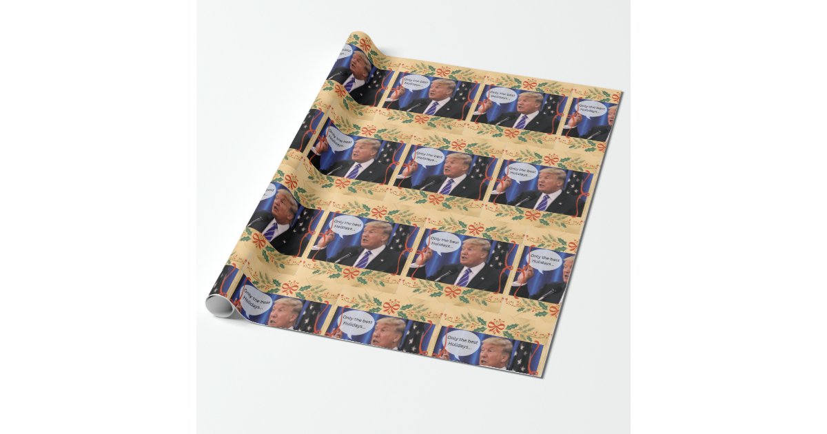 Donald Trump wrapping paper | Zazzle