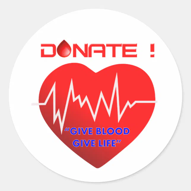 Donate Classic Round Sticker | Zazzle