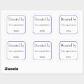 Donated By Template Square Sticker | Zazzle