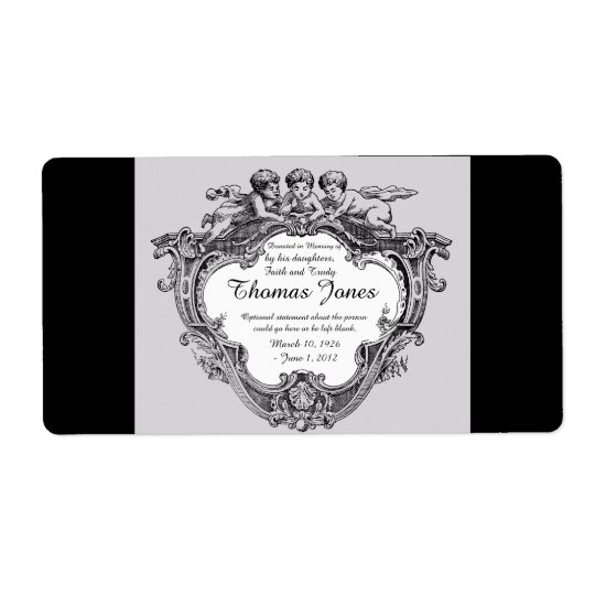 Donated in Memory of Bookplate .. | Zazzle.com