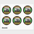 Donated in Memory of Classic Round Sticker | Zazzle
