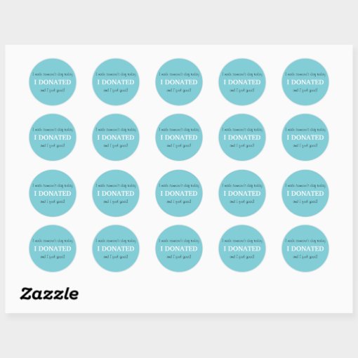 Donation Sticker | Zazzle