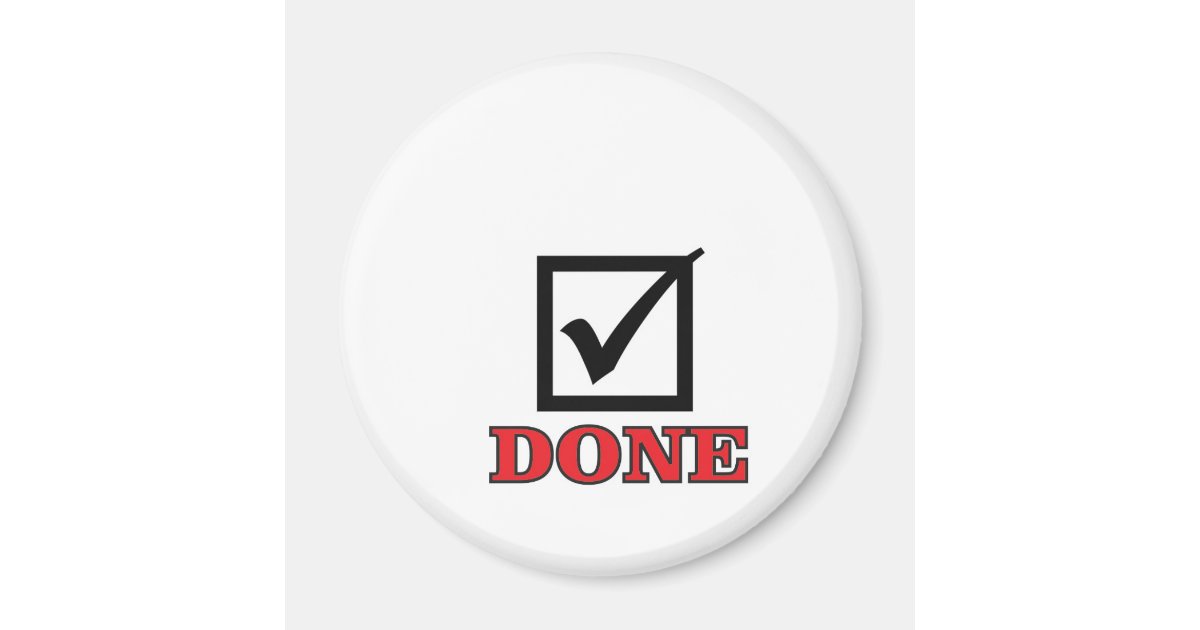 done check mark magnet | Zazzle