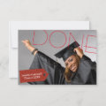 Done Photo - 3x5 Graduation Party Invitation | Zazzle