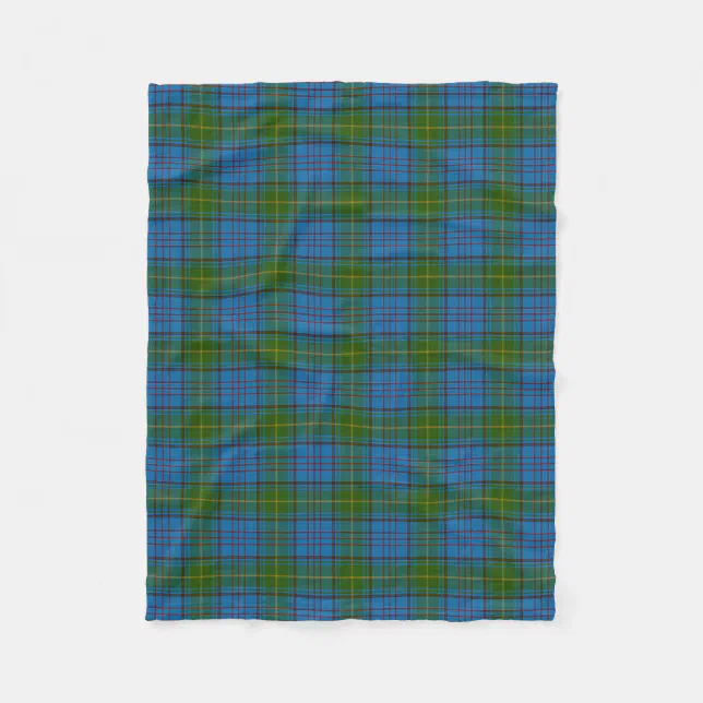 Donegal County Irish Tartan Fleece Blanket | Zazzle