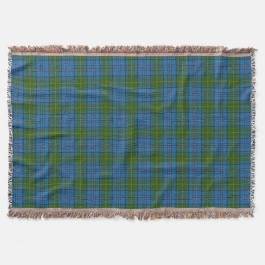 Donegal County Irish Tartan Throw Blanket | Zazzle.com