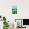 Donegal Ireland Retro Travel Art Vintage Poster | Zazzle
