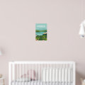 Donegal Ireland Retro Travel Art Vintage Poster | Zazzle