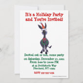 Donkey Christmas Invitation | Zazzle