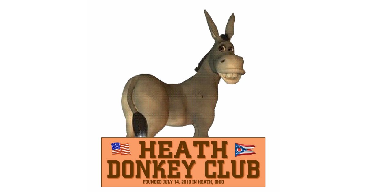 Donkey Club Statuette | Zazzle