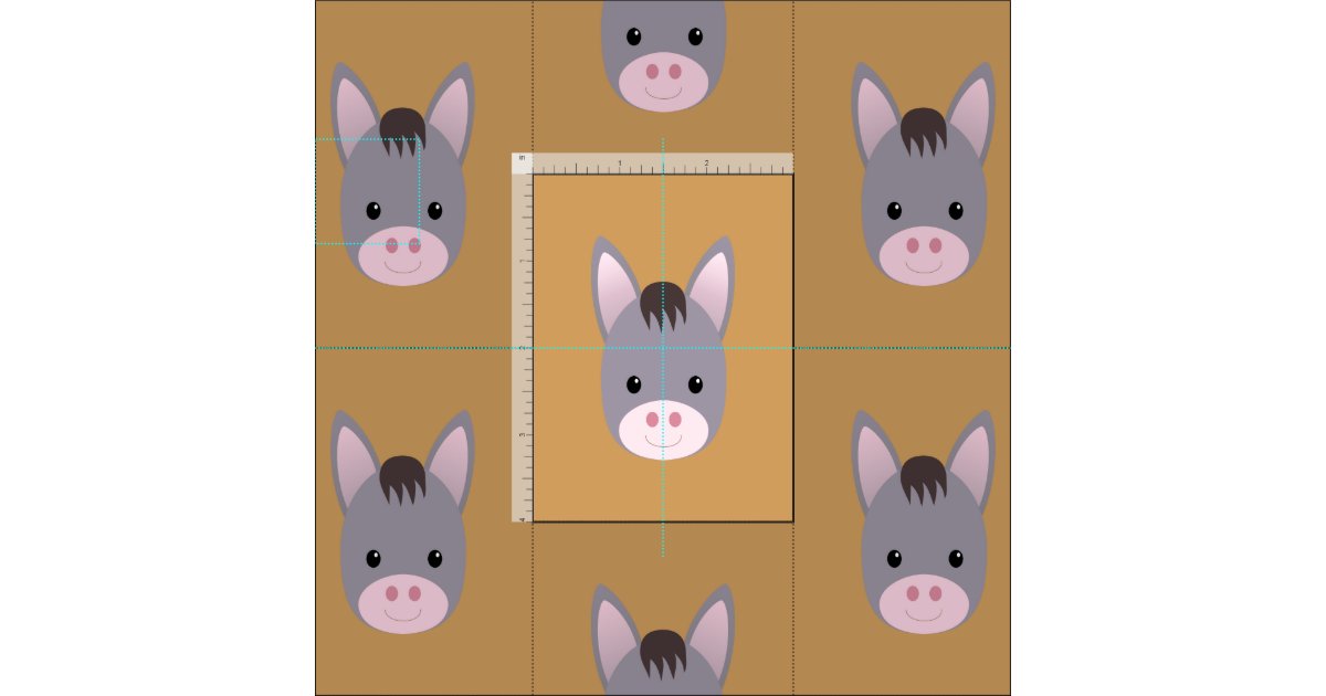 Donkey Fabric | Zazzle