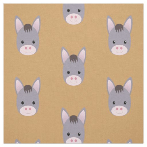 Donkey Fabric | Zazzle