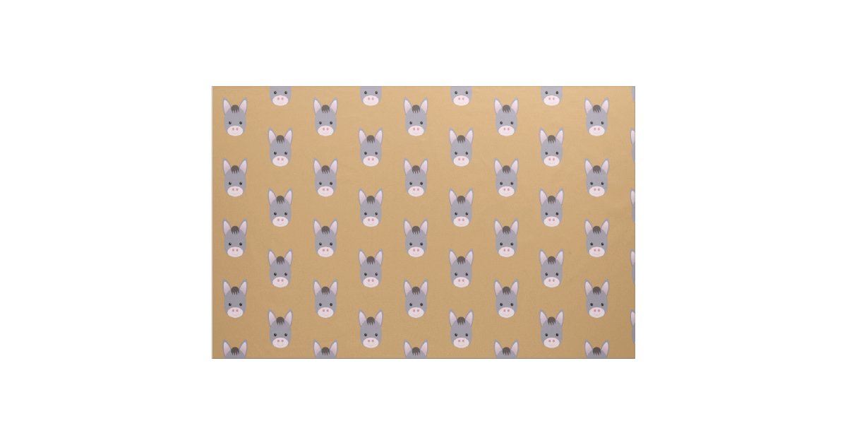Donkey Fabric | Zazzle