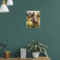 Donkey Farm Animal Art Print Poster | Zazzle