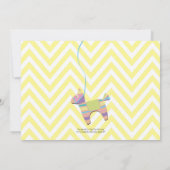 Donkey Fiesta Pinata Kids Chevron Birthday Party Invitation | Zazzle