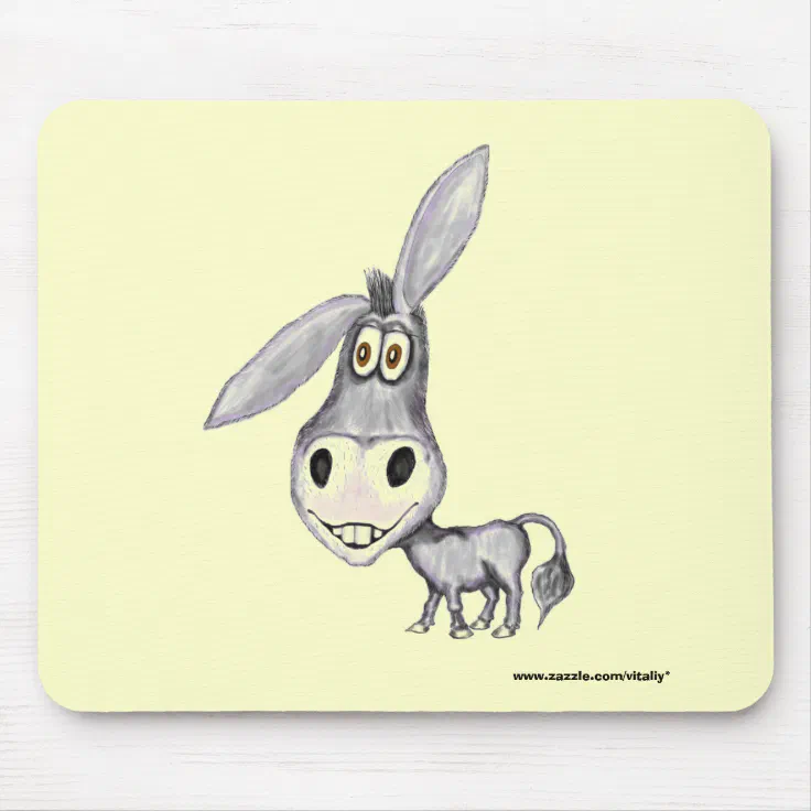 donkey funny mousepad | Zazzle