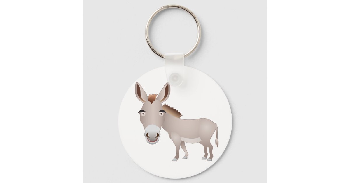 Donkey Keychain | Zazzle