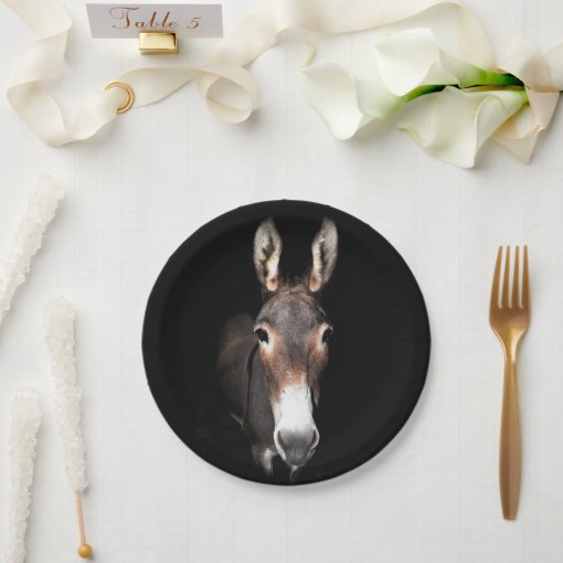Donkey Paper Plates | Zazzle
