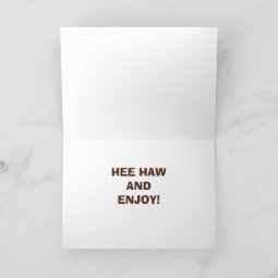 DONKEY SAYS HEE HAW ENJOY FATHER'S DAY (ANY MAN) CARD | Zazzle