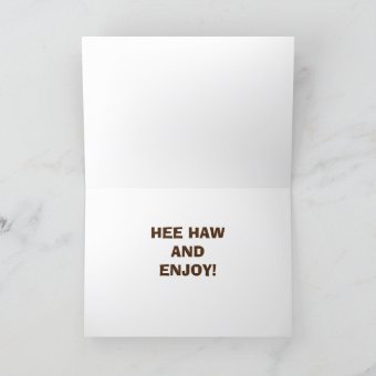 DONKEY SAYS HEE HAW ENJOY FATHER'S DAY DAD CARD | Zazzle