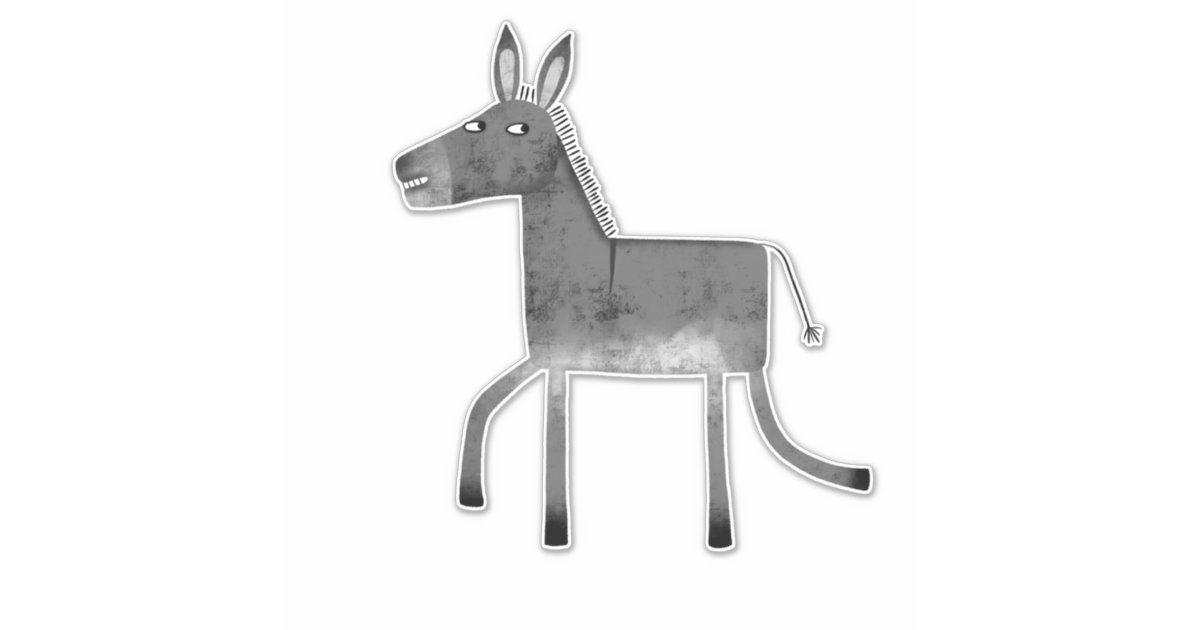 Donkey Sticker | Zazzle
