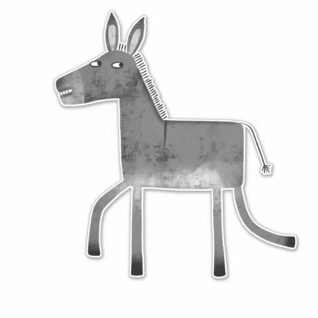 Donkey Sticker | Zazzle