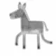 Donkey Sticker | Zazzle