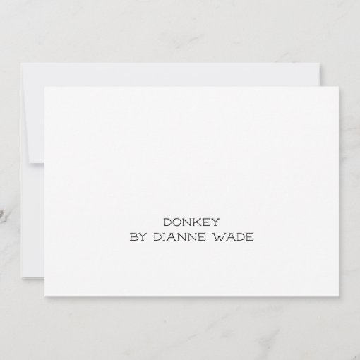 Donkey Thank You Card | Zazzle