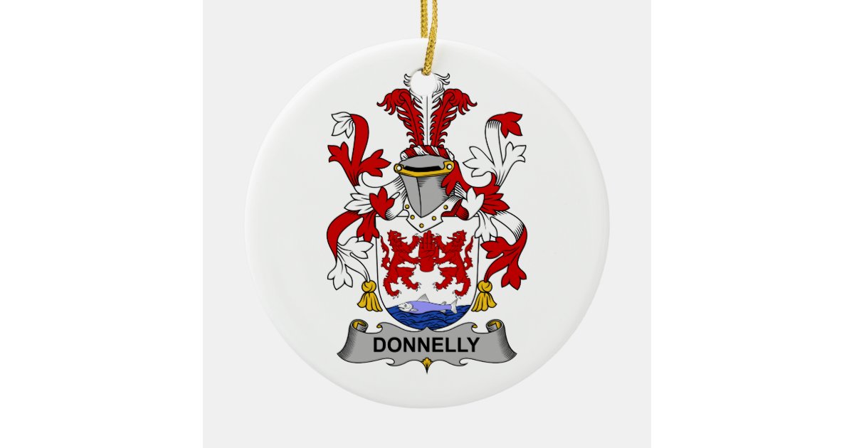 Donnelly Family Crest Ceramic Ornament | Zazzle