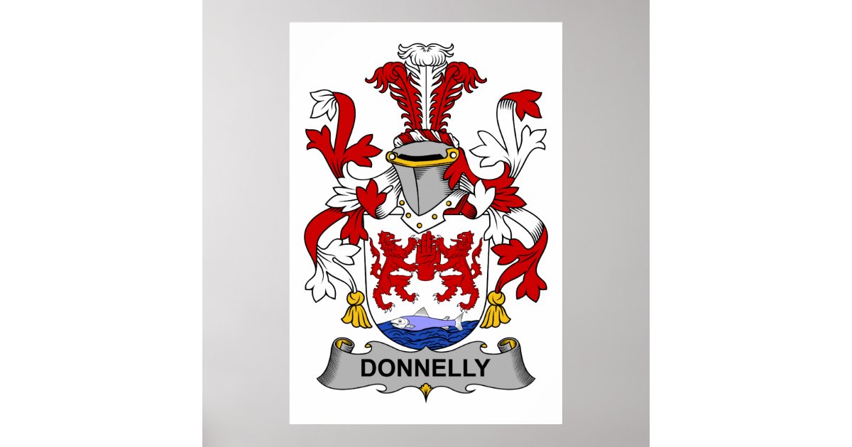 Donnelly Family Crest Poster | Zazzle