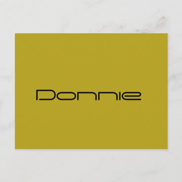 Donnie,Orphan Black chracter,geometric font Postcard | Zazzle