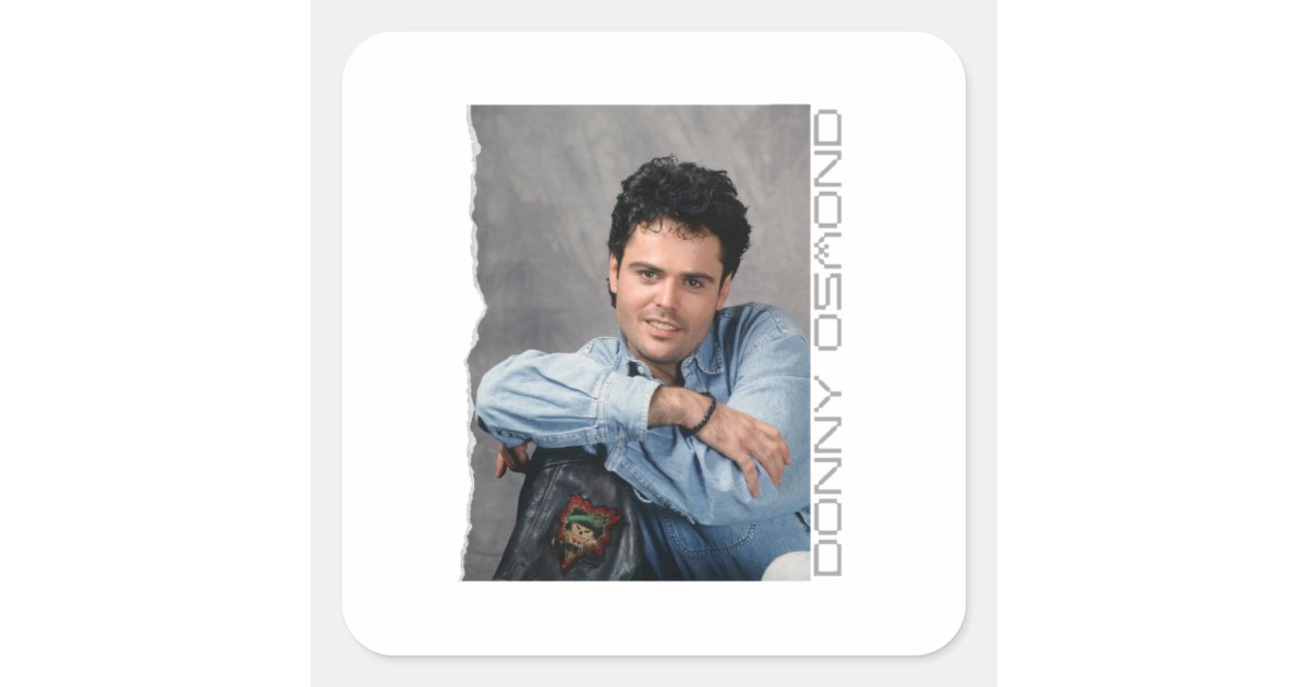 Donny osmond square sticker | Zazzle