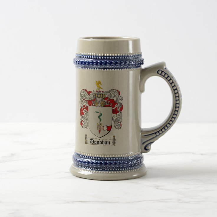 Donovan Coat of Arms Stein / Donovan Family Crest | Zazzle