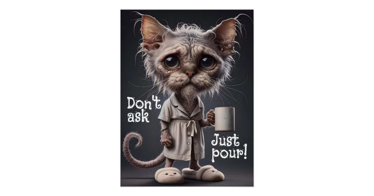 Don't Ask, Just Pour! Poster | Zazzle Don't Ask, Just Pour! Poster | Zazzle