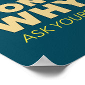 Don't ask me why I sign. an ASL classroom poster | Zazzle