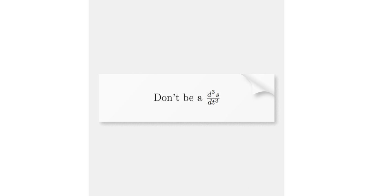 Don't be a jerk bumper sticker | Zazzle