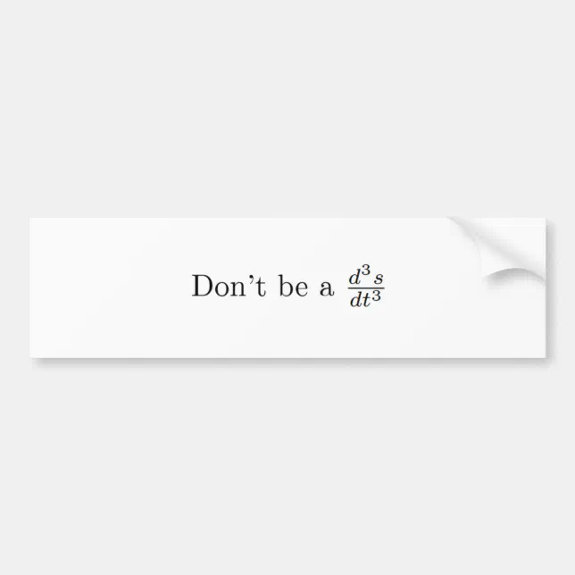 Don't be a jerk bumper sticker | Zazzle