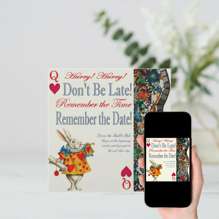 Don't Be Late! Invitation | Zazzle